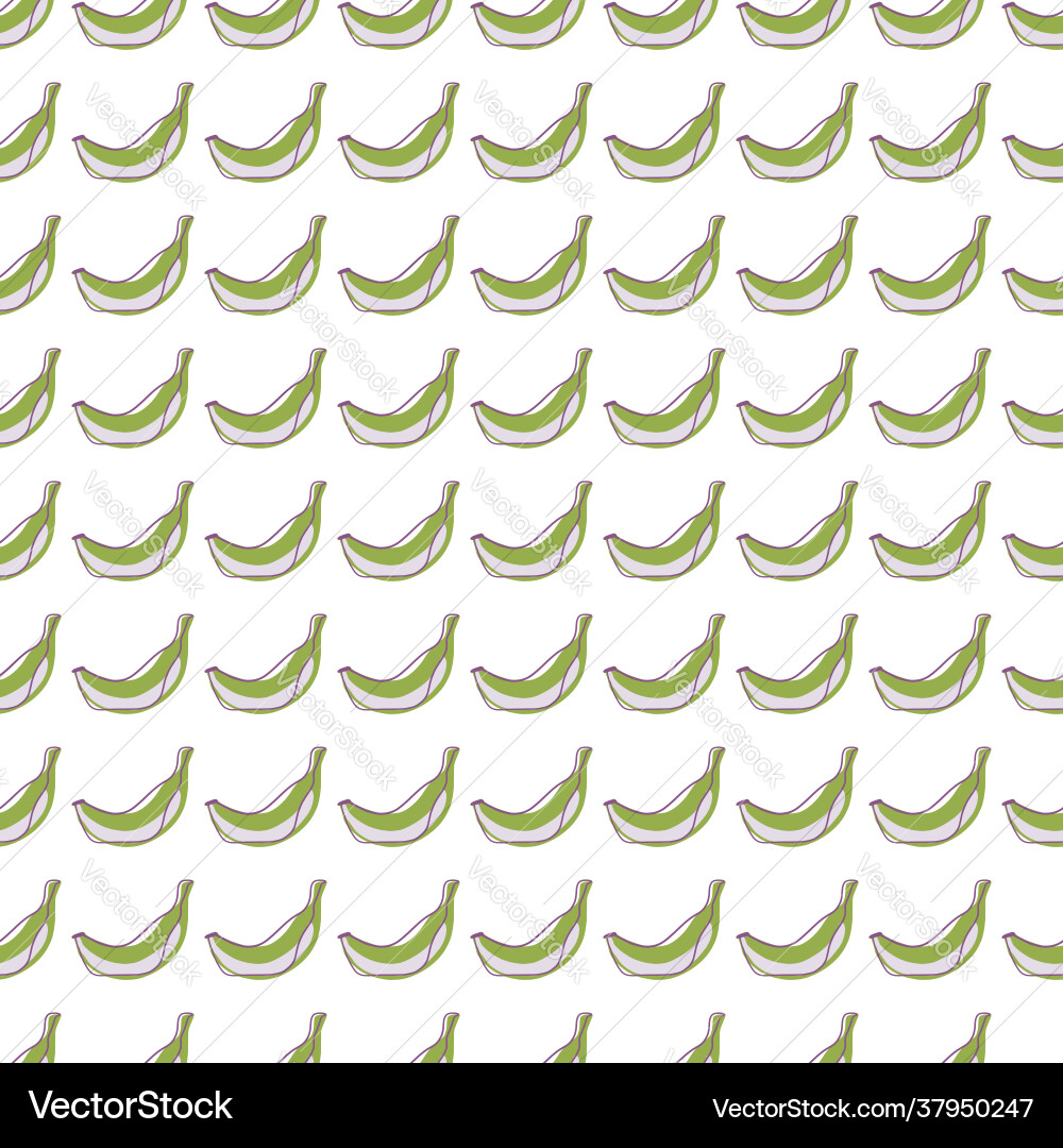 Contoured little abstract green bananas fruit Vector Image