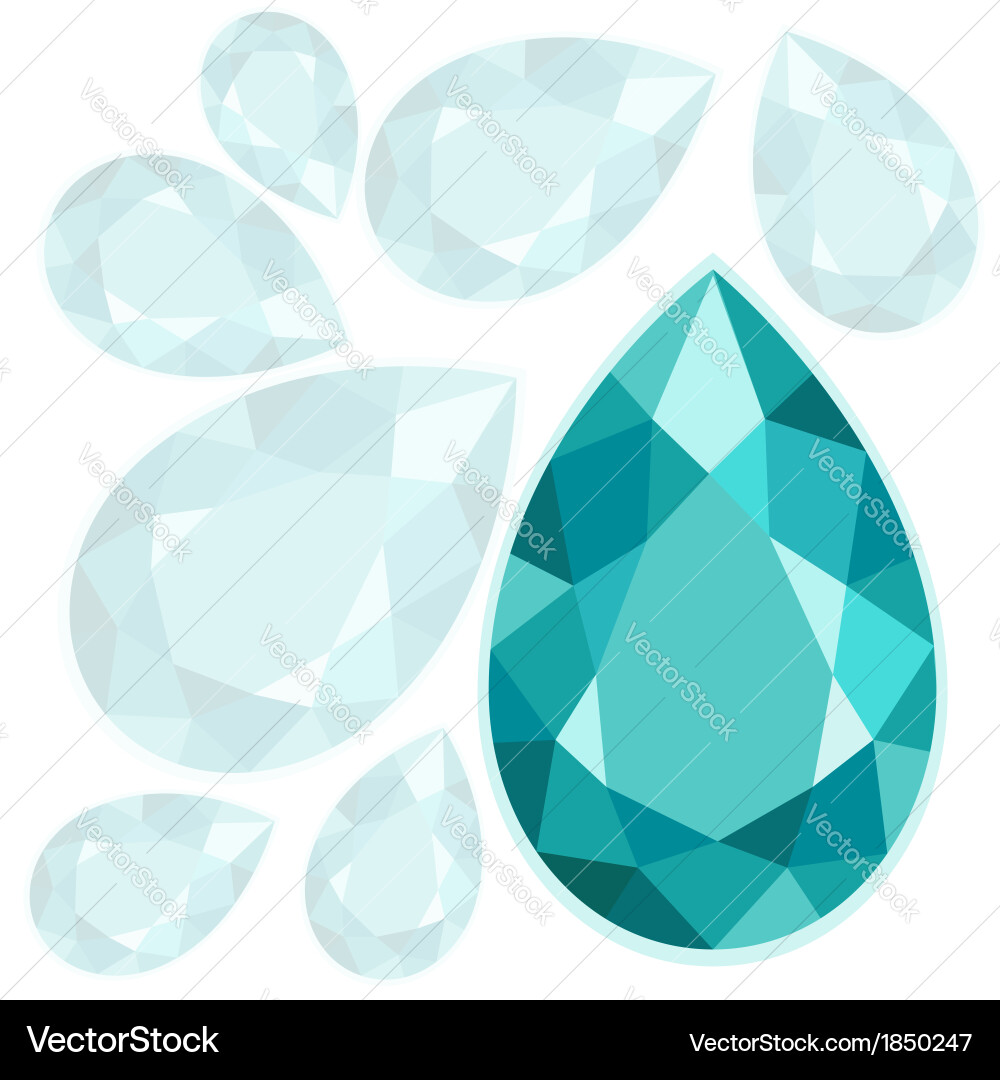 Green emerald background Royalty Free Vector Image