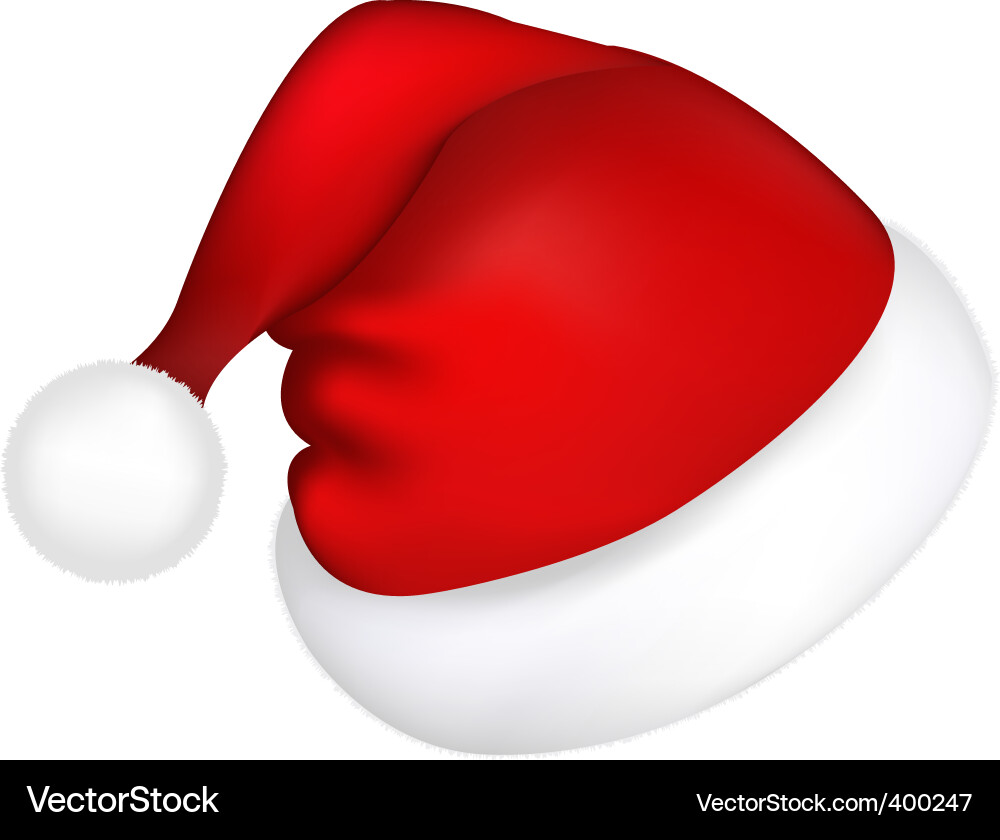 Santa hat Royalty Free Vector Image - VectorStock