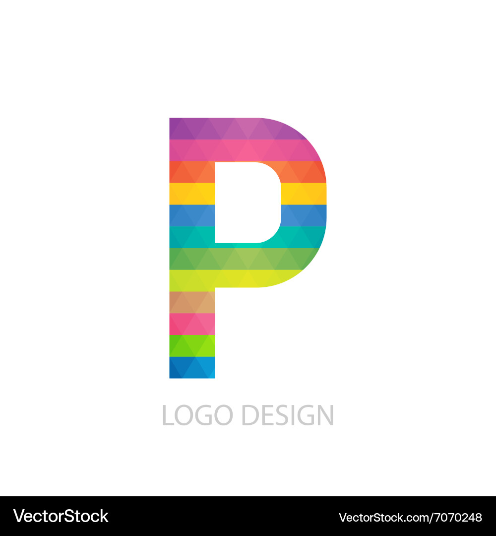 Colorful logo letter Royalty Free Vector Image