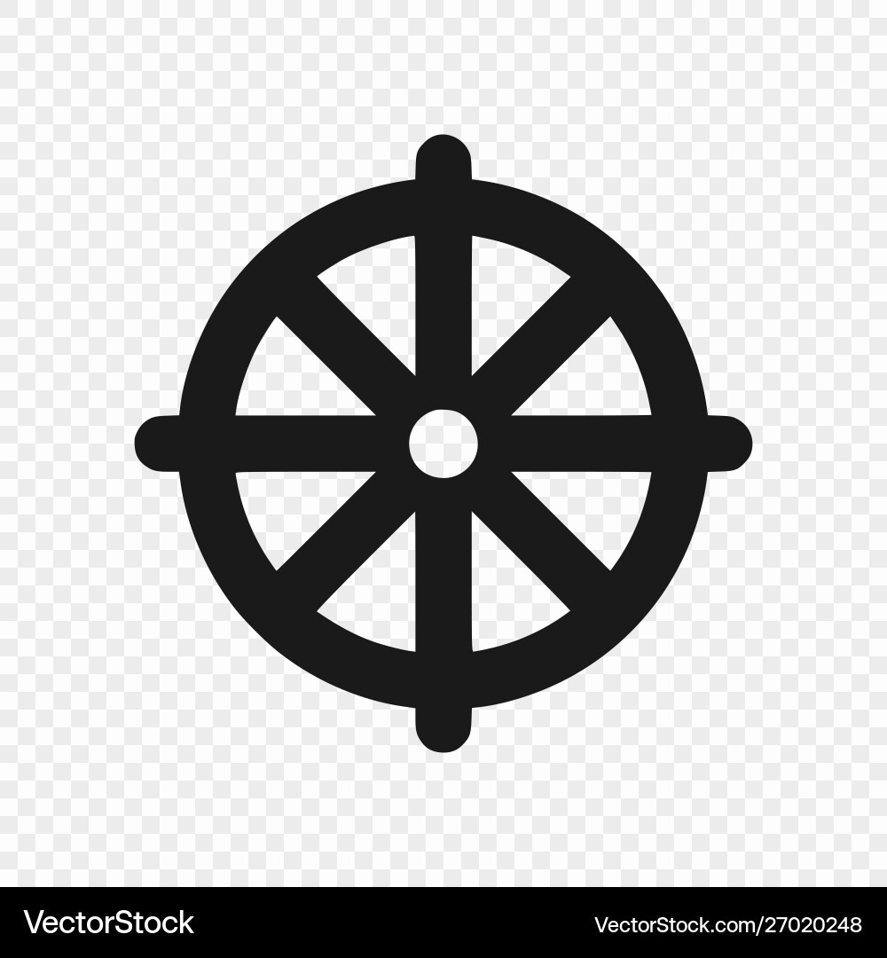 Dharmachakra Symbol Royalty Free Vector Image - VectorStock