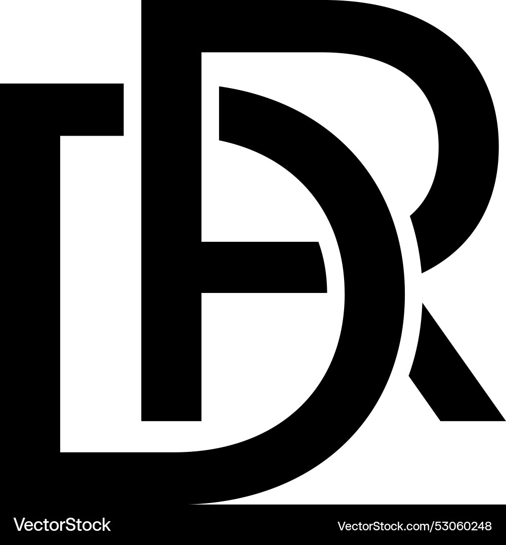 Dr logo Royalty Free Vector Image - VectorStock