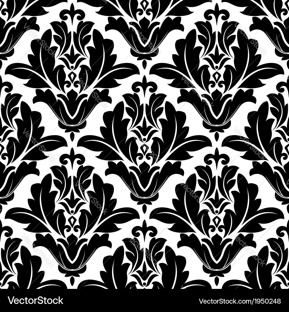 Elegant Black and White Swirl Pattern Royalty Free Vector