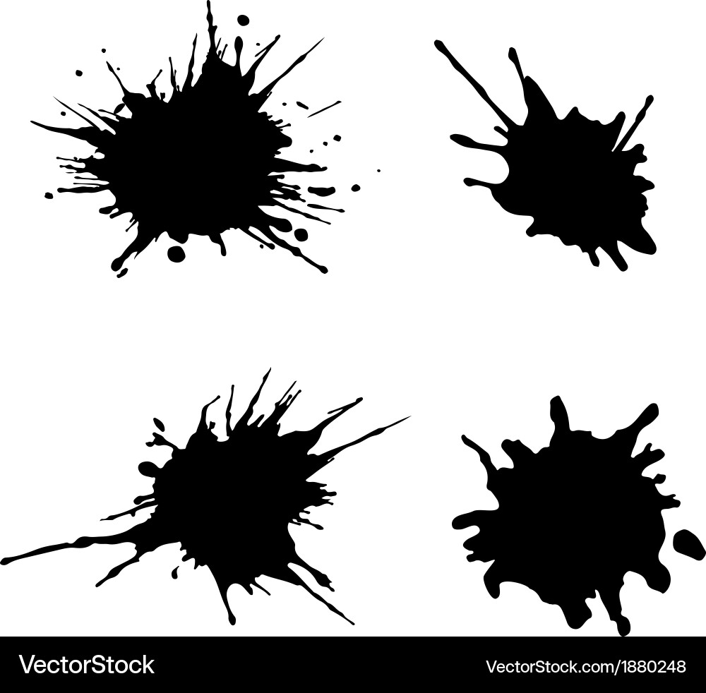 Ink blots Royalty Free Vector Image - VectorStock