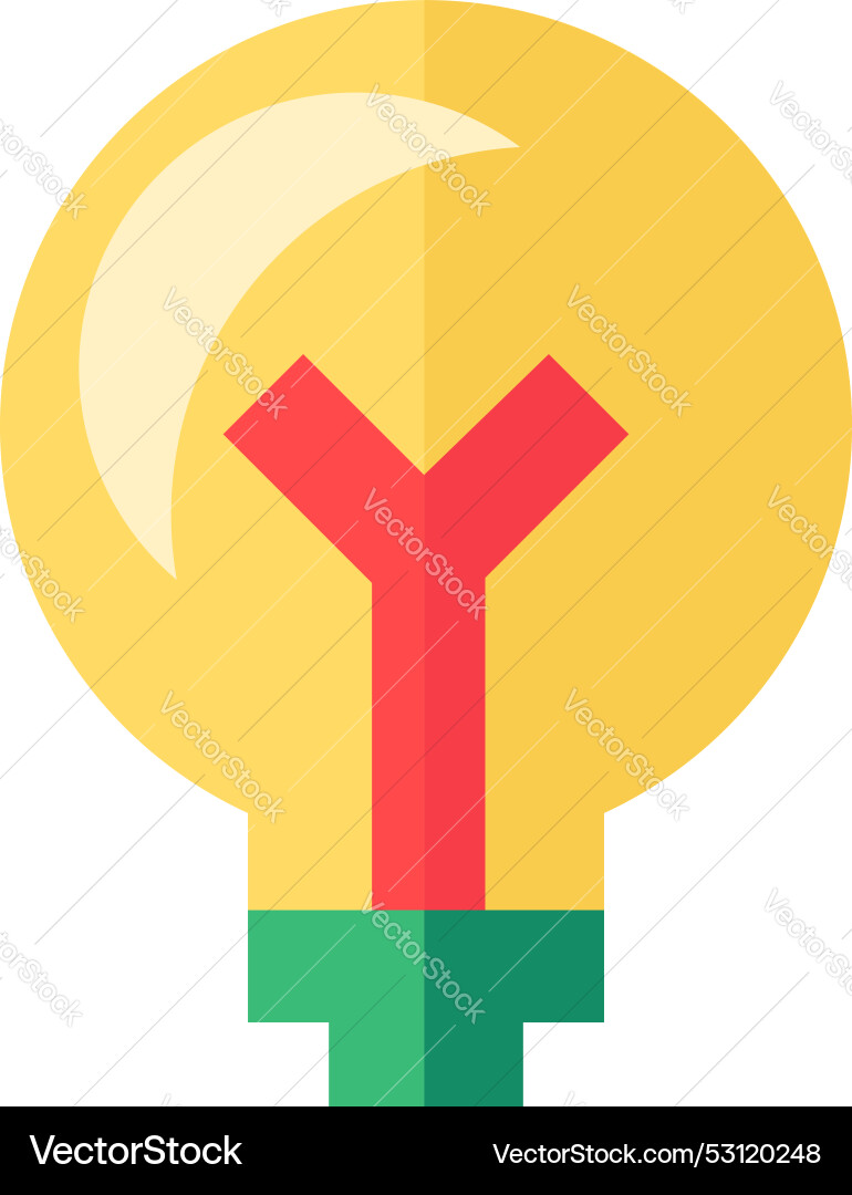 Light bulb icon business element Royalty Free Vector Image