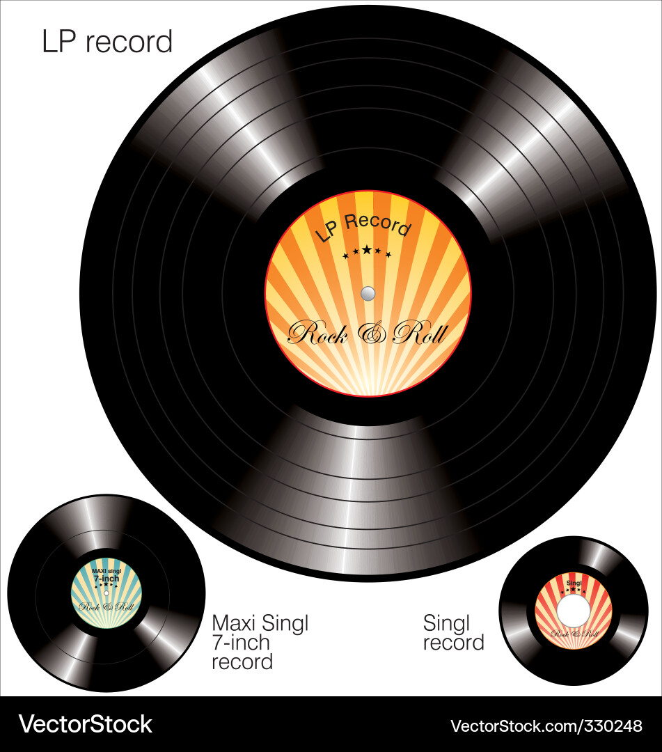 Lp vinyl records Royalty Free Vector Image - VectorStock