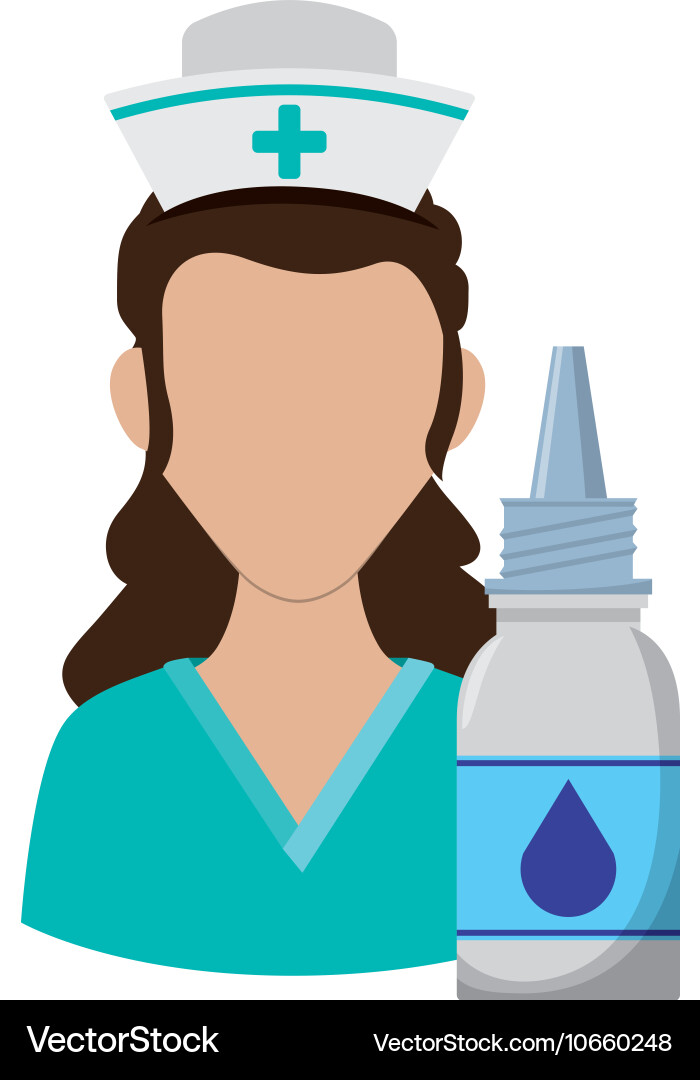 Nurse with uniform medical care design Royalty Free Vector