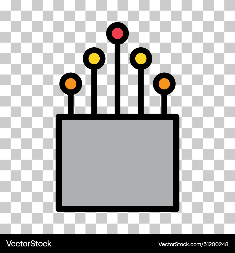 Optical cable icon technology information wire Vector Image