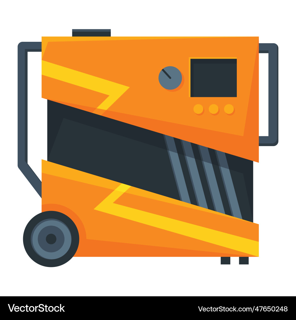 Portable electric power generator icon gasoline Vector Image