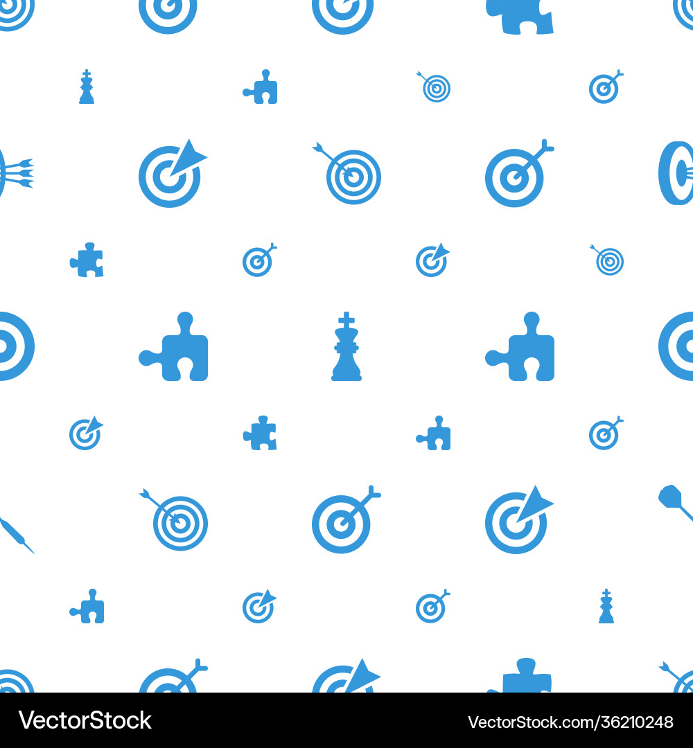 Strategy icons pattern seamless white background Vector Image