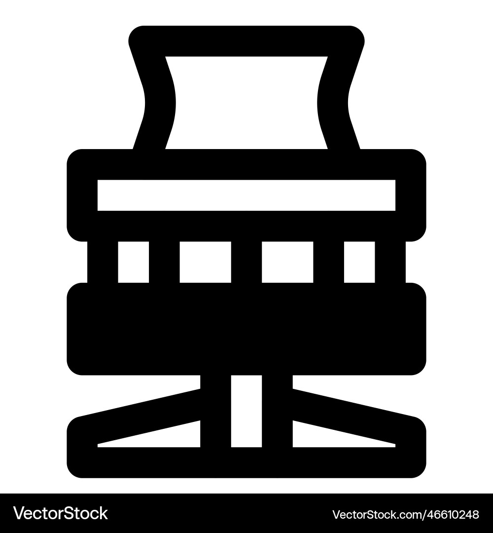 Stylish and solid wooden captains chair Royalty Free Vector