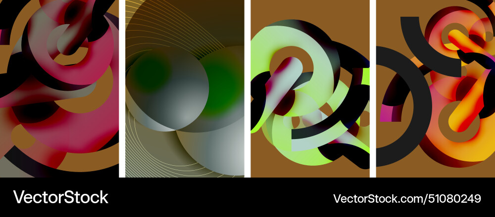 A visually striking collage of colorful objects Vector Image