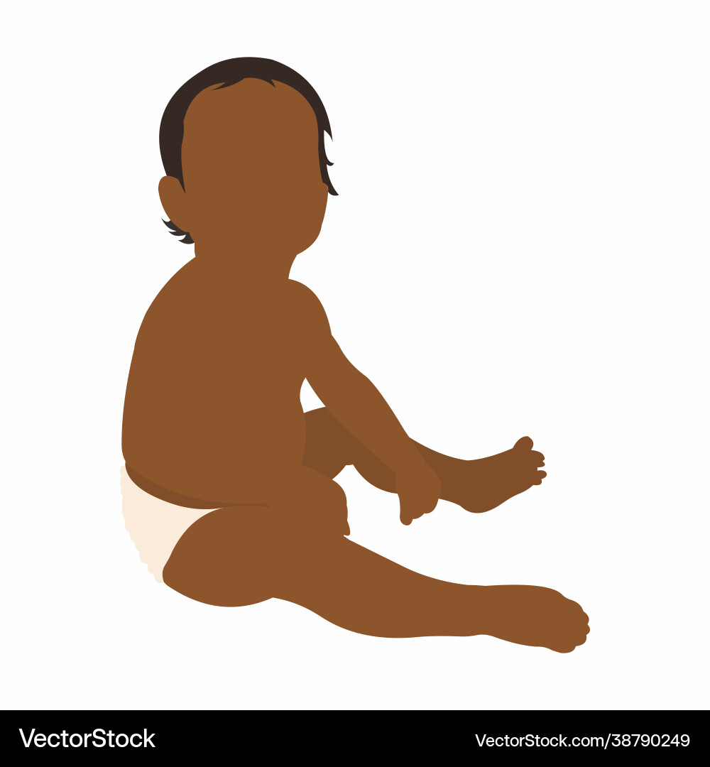 Abstract child for print invitation design baby Vector Image