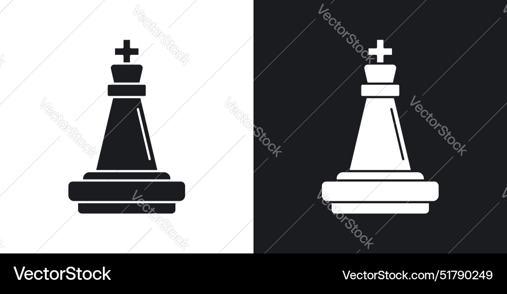 Chess king icon Royalty Free Vector Image - VectorStock