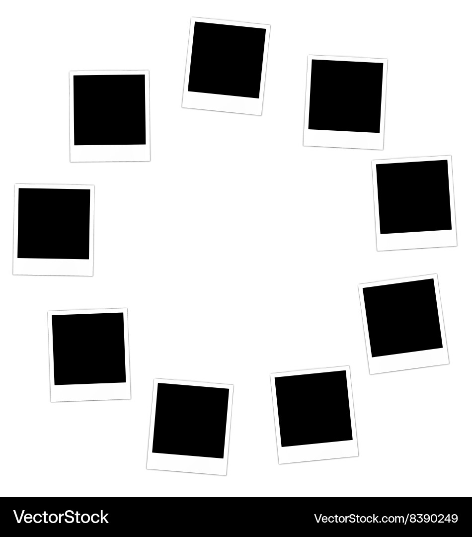 Collection photo frame Royalty Free Vector Image