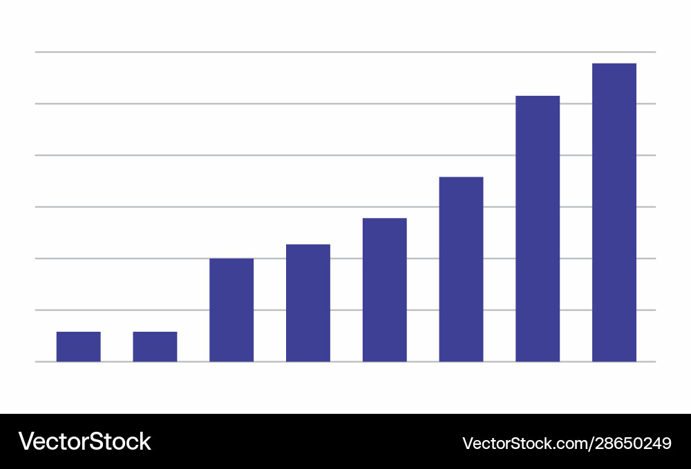 Column chart template Royalty Free Vector Image