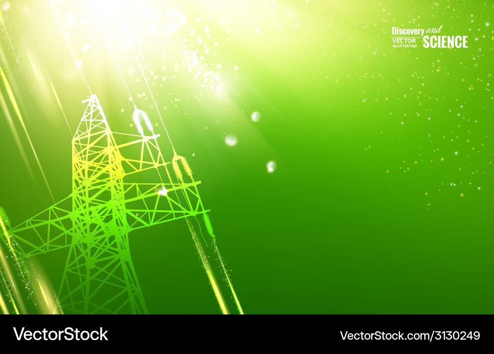 Electric tower Royalty Free Vector Image - VectorStock