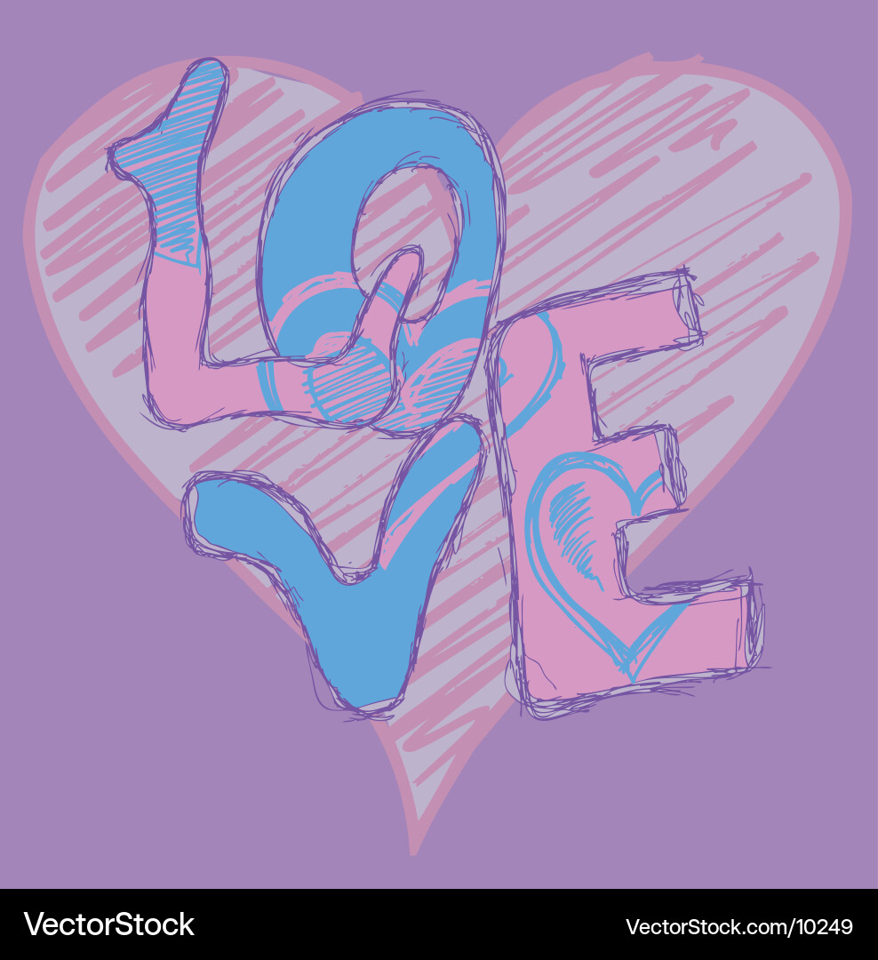 Graffiti love Royalty Free Vector Image - VectorStock