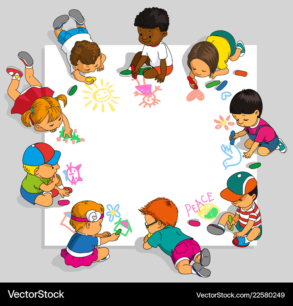 Group of children Royalty Free Vector Image - VectorStock