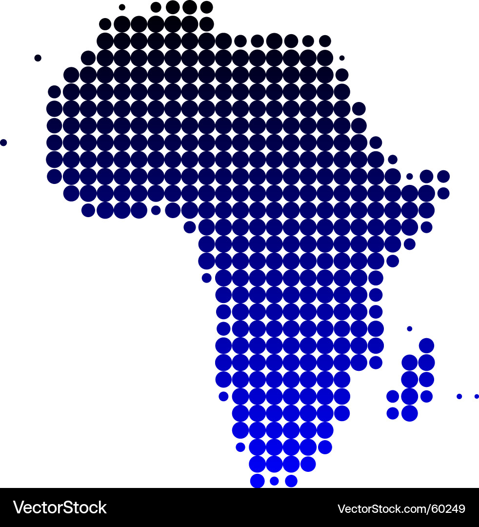 Map of africa Royalty Free Vector Image - VectorStock