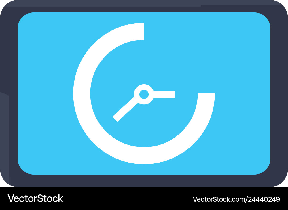 Mobile call center service clock online Royalty Free Vector
