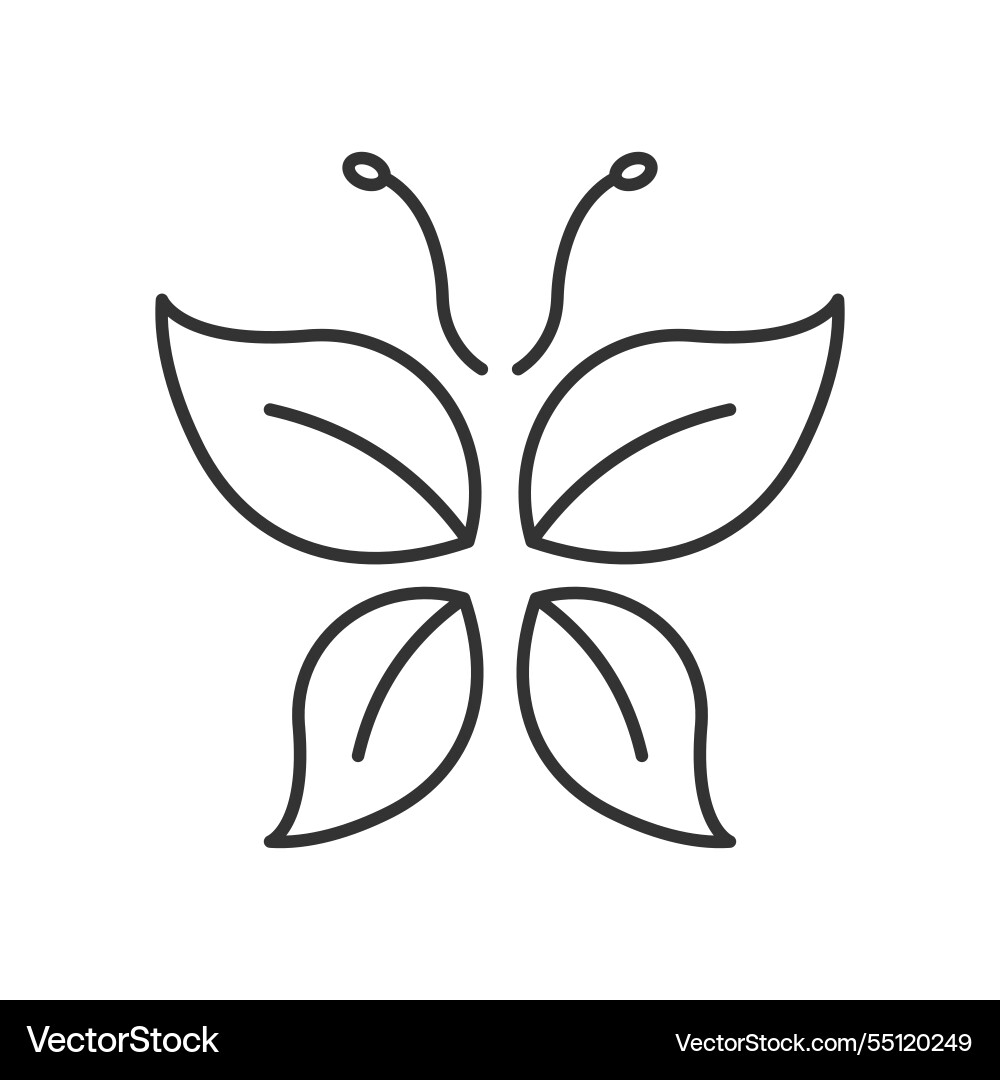 Natural environment beautiful plant symbol leaf Vector Image