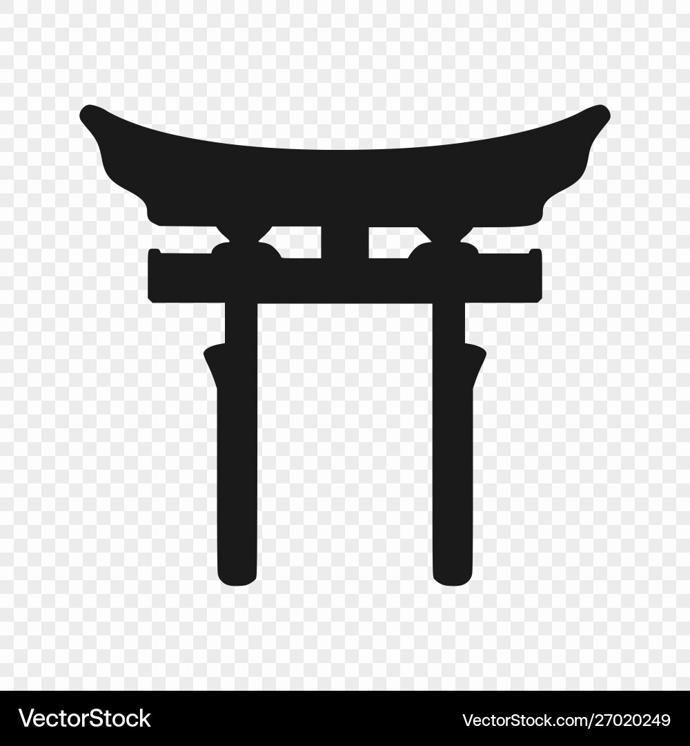 Symbol shinto isolated Royalty Free Vector Image