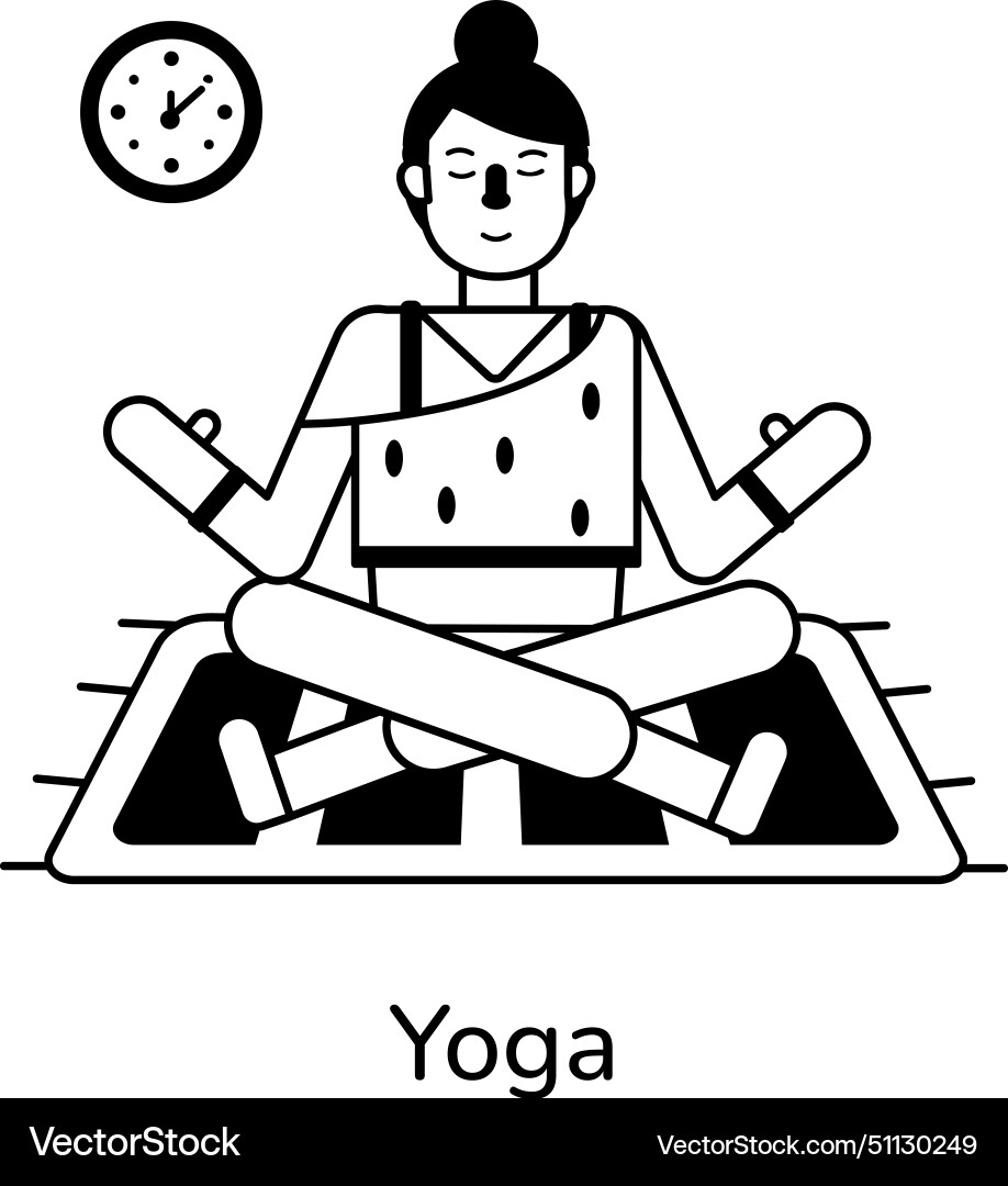 Yoga Royalty Free Vector Image - VectorStock