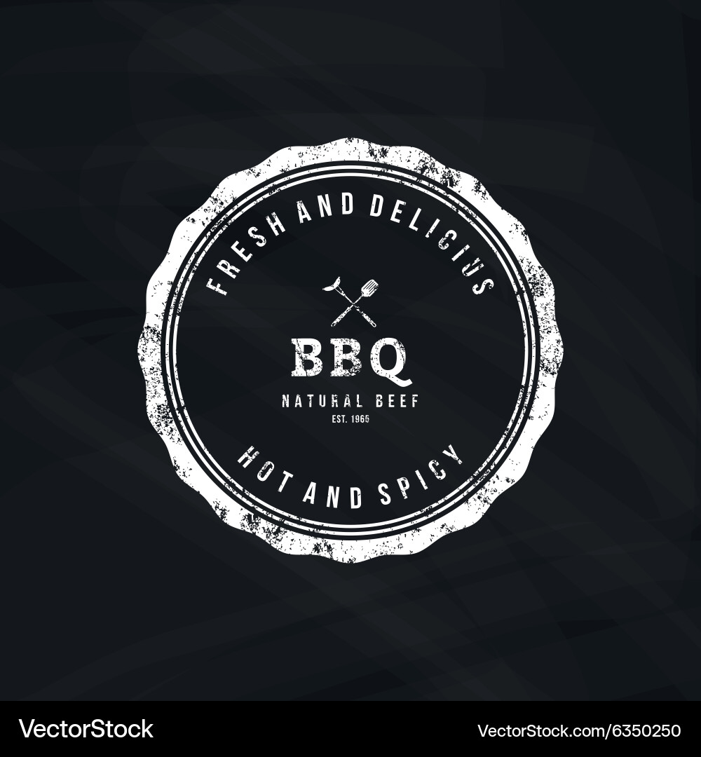 Barbecue Label Lizenzfreies Vektorbild - VectorStock