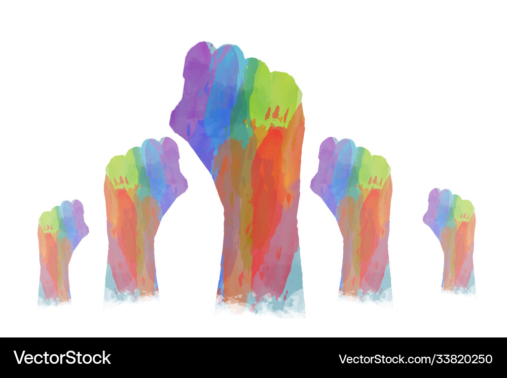 LGBTQ Pride Watercolor Concept Royalty Free Vector Image