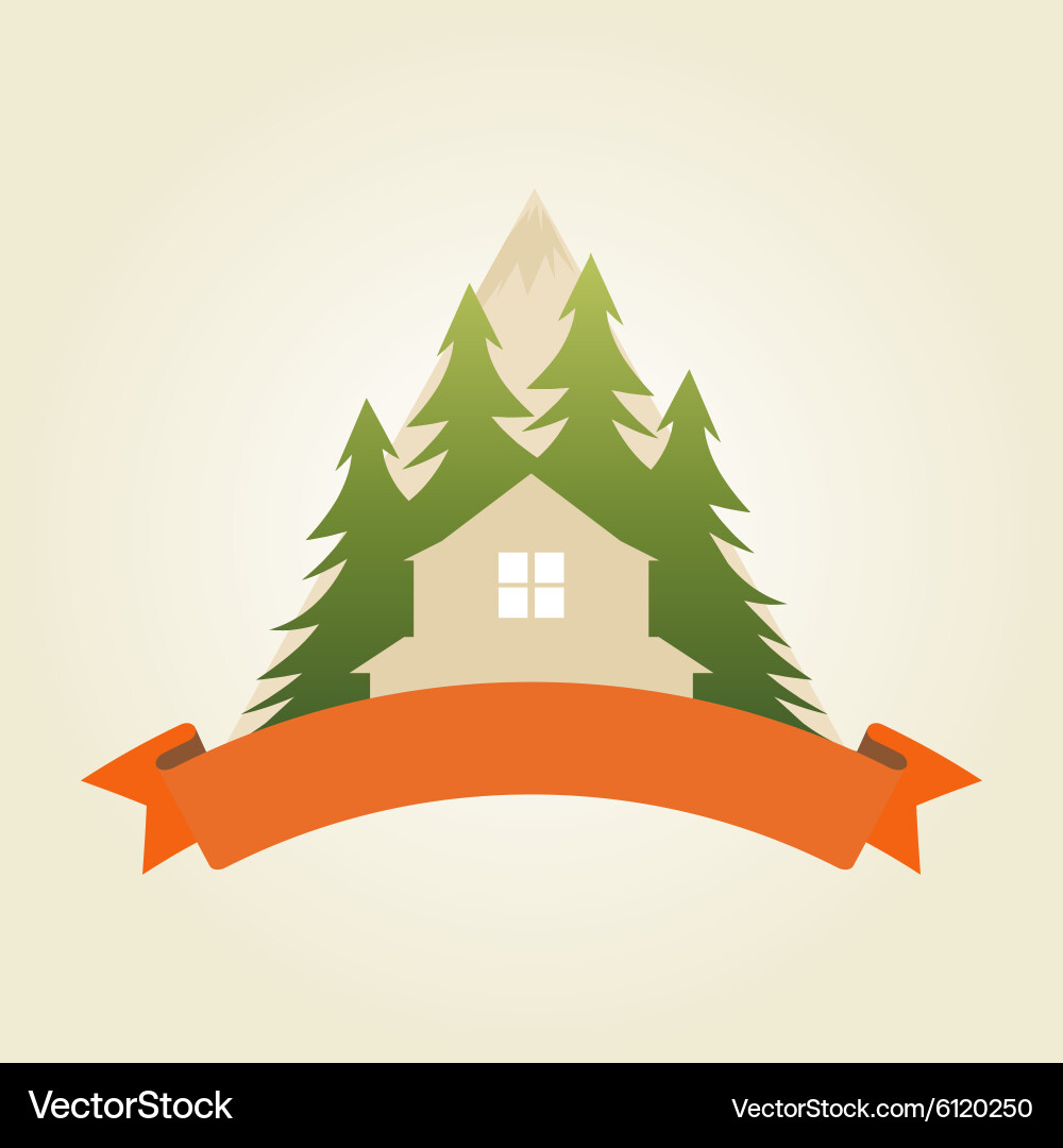 Mountain house 5 Royalty Free Vector Image - VectorStock