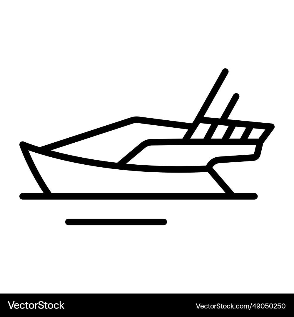 Speed boat icon Royalty Free Vector Image - VectorStock