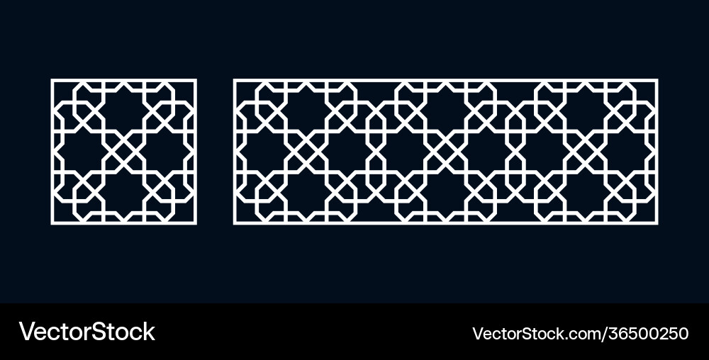Templates islamic pattern Royalty Free Vector Image
