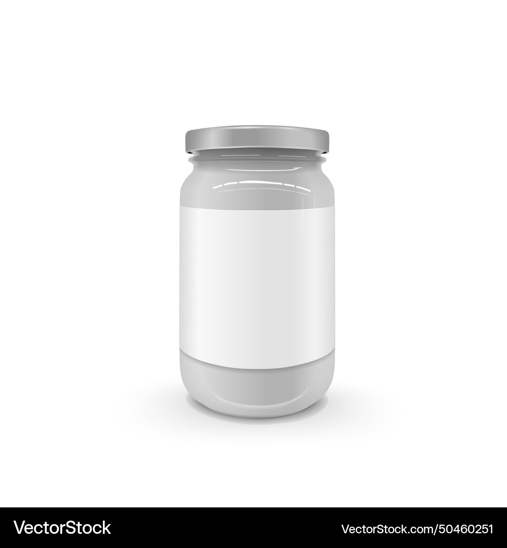 Empty glass jar Royalty Free Vector Image - VectorStock Empty glass jar Royalty Free Vector Image - VectorStock