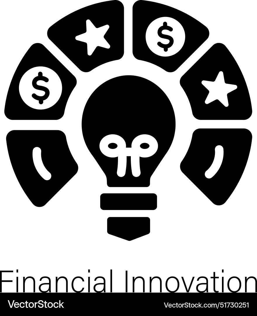 Financial innovation Royalty Free Vector Image