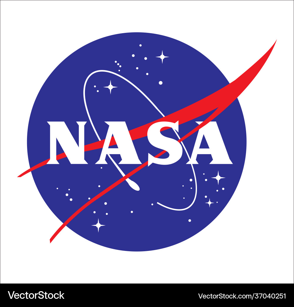 NASA's Iconic Worm Logo Royalty Free Vector Image