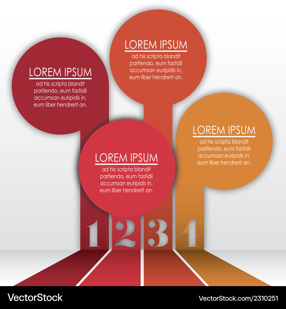 Numbers tag over white background Royalty Free Vector Image