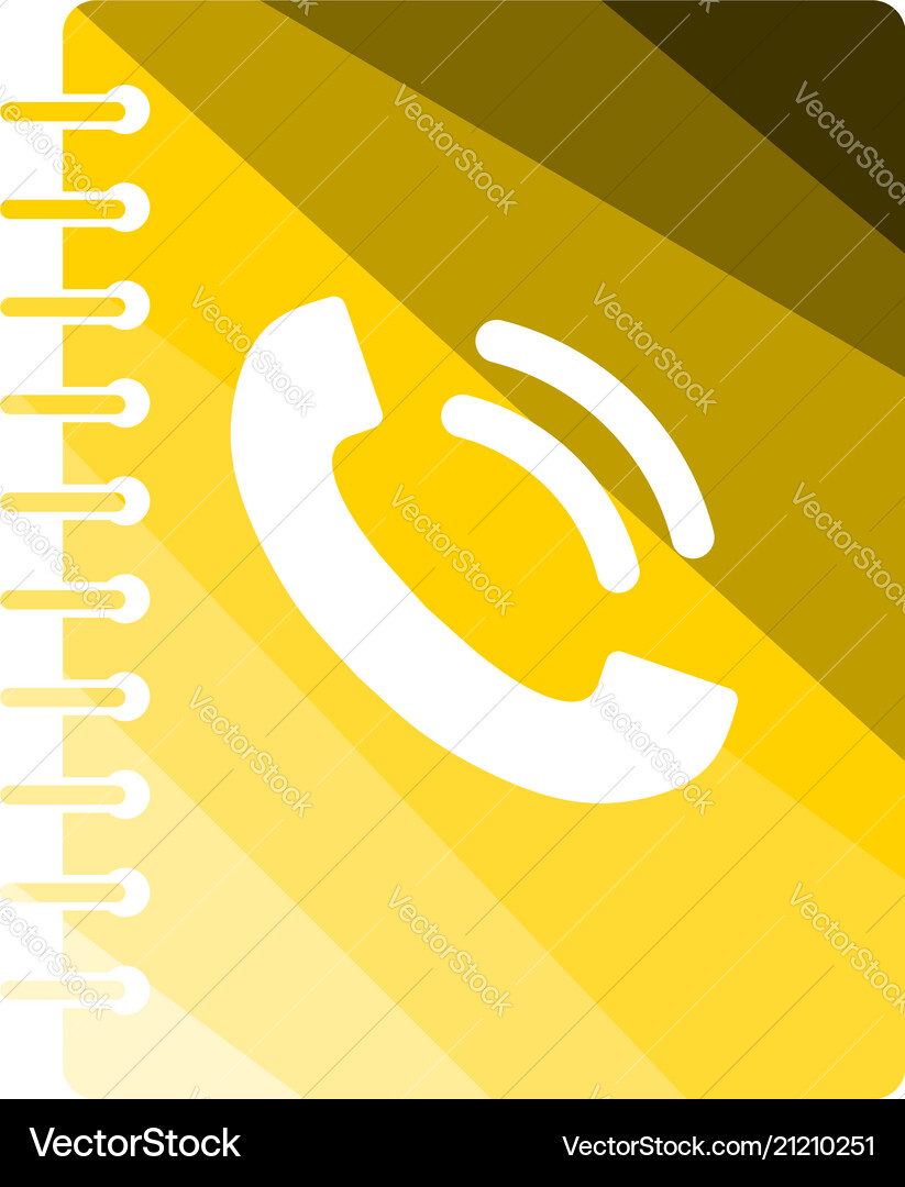Phone book icon Royalty Free Vector Image - VectorStock