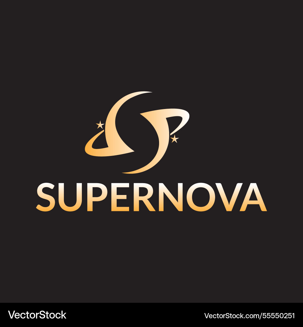 Supernova logo Royalty Free Vector Image - VectorStock