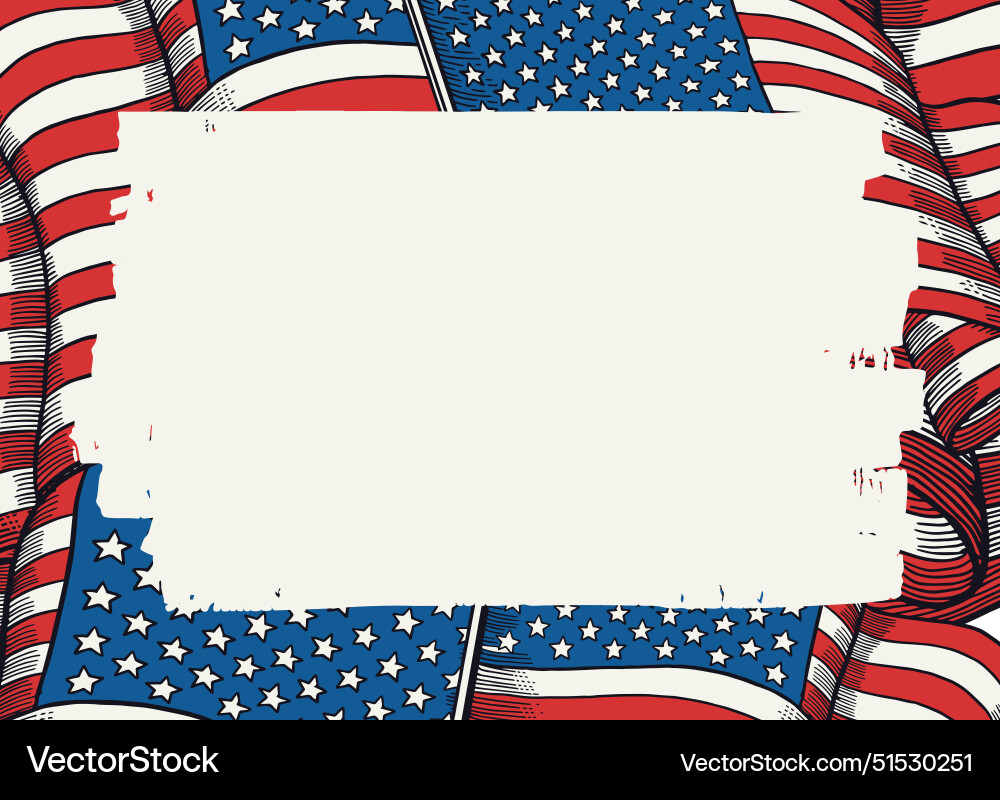Usa background for national celebration design Vector Image