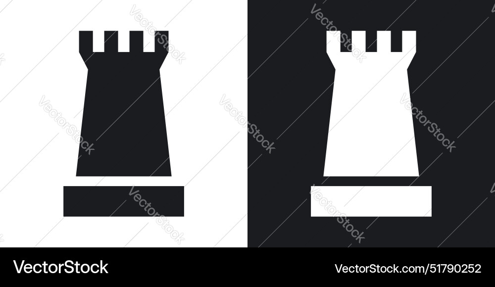 Chess rook icon Royalty Free Vector Image - VectorStock