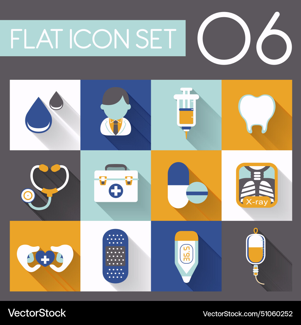 Medical icon set Royalty Free Vector Image - VectorStock