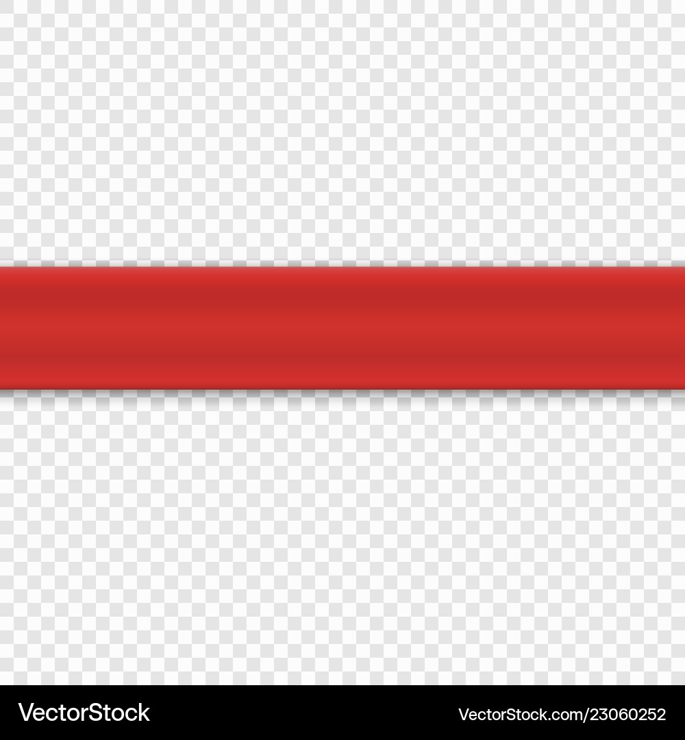Realistic red ribbon isolated Royalty Free Vector Image