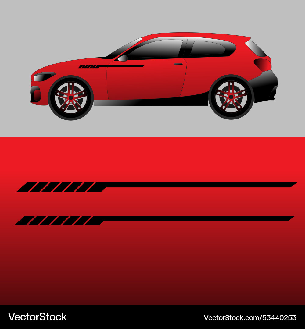 Car sticker background Royalty Free Vector Image