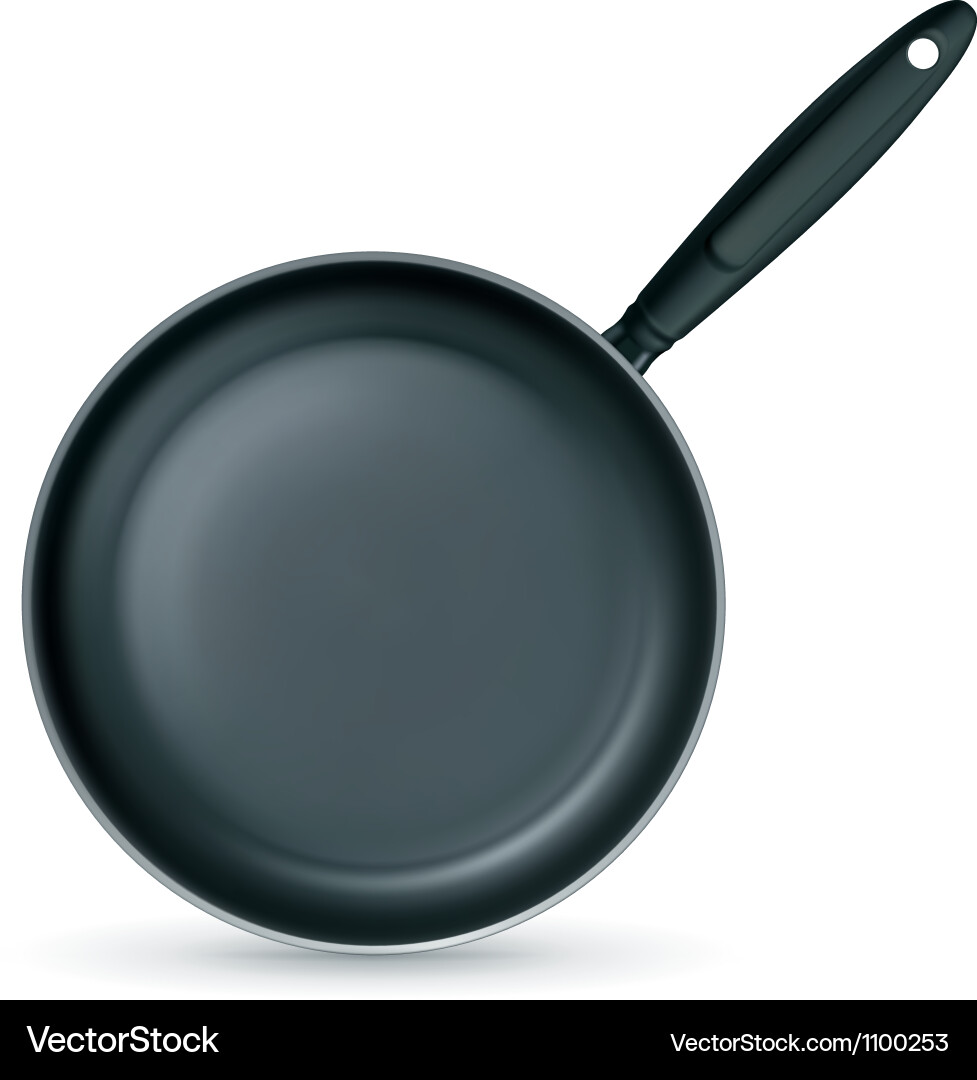 Frying pan Royalty Free Vector Image - VectorStock