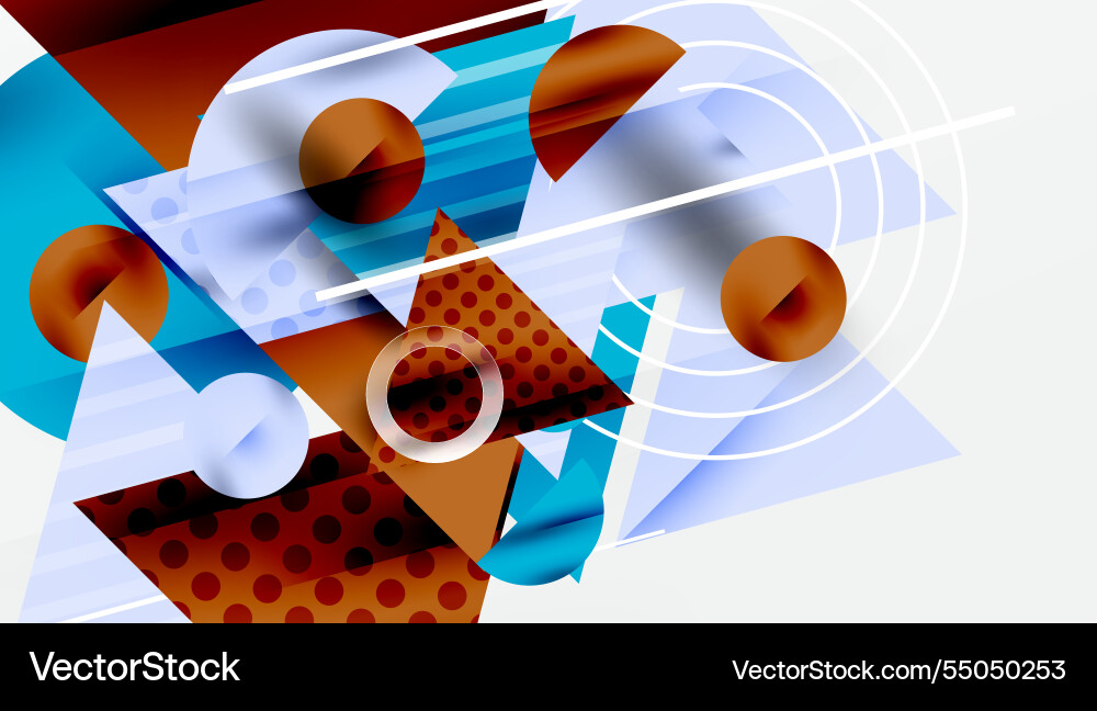 Modern abstract design with overlapping Royalty Free Vector