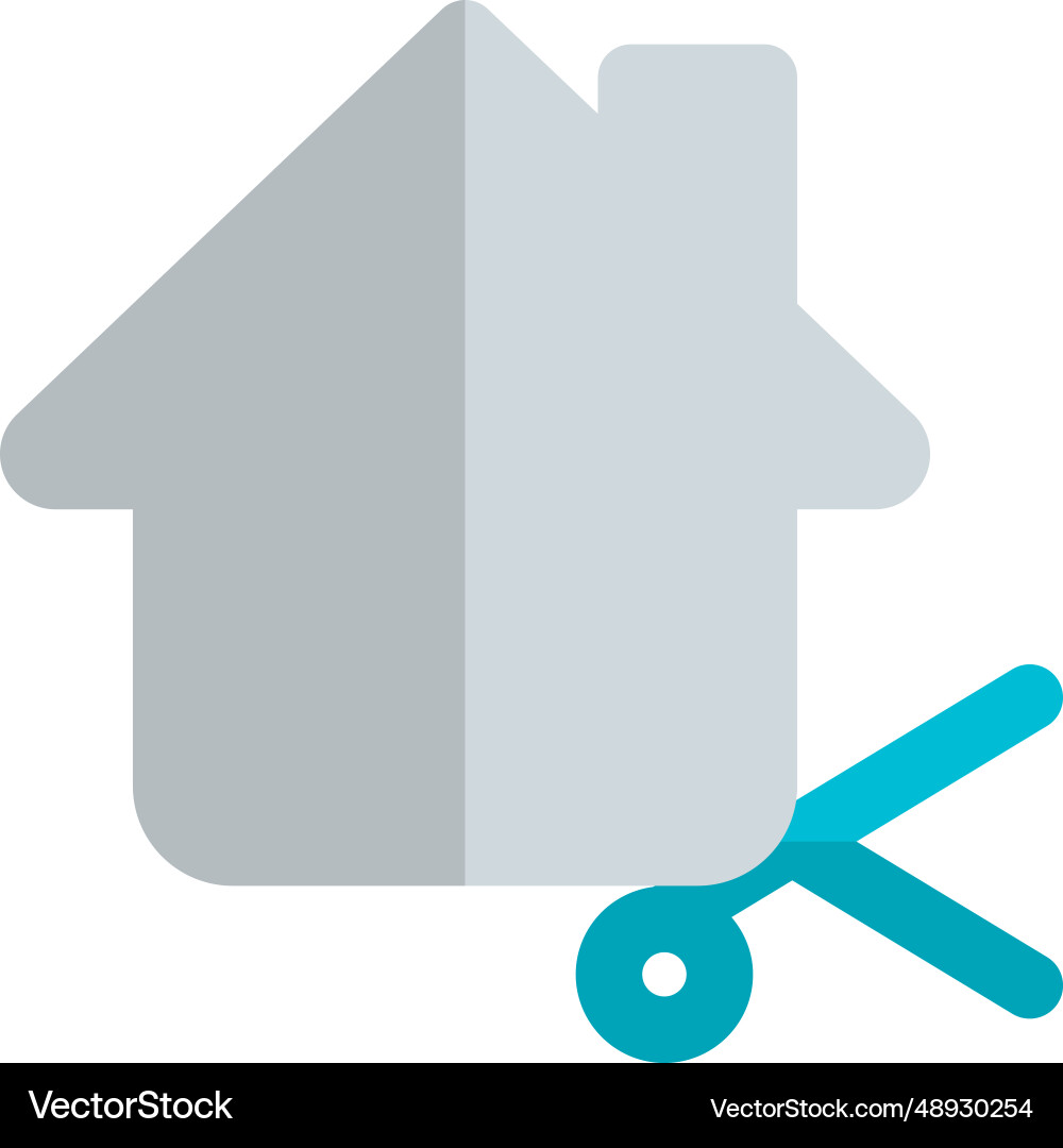 Barber at home service isolated on a white Vector Image