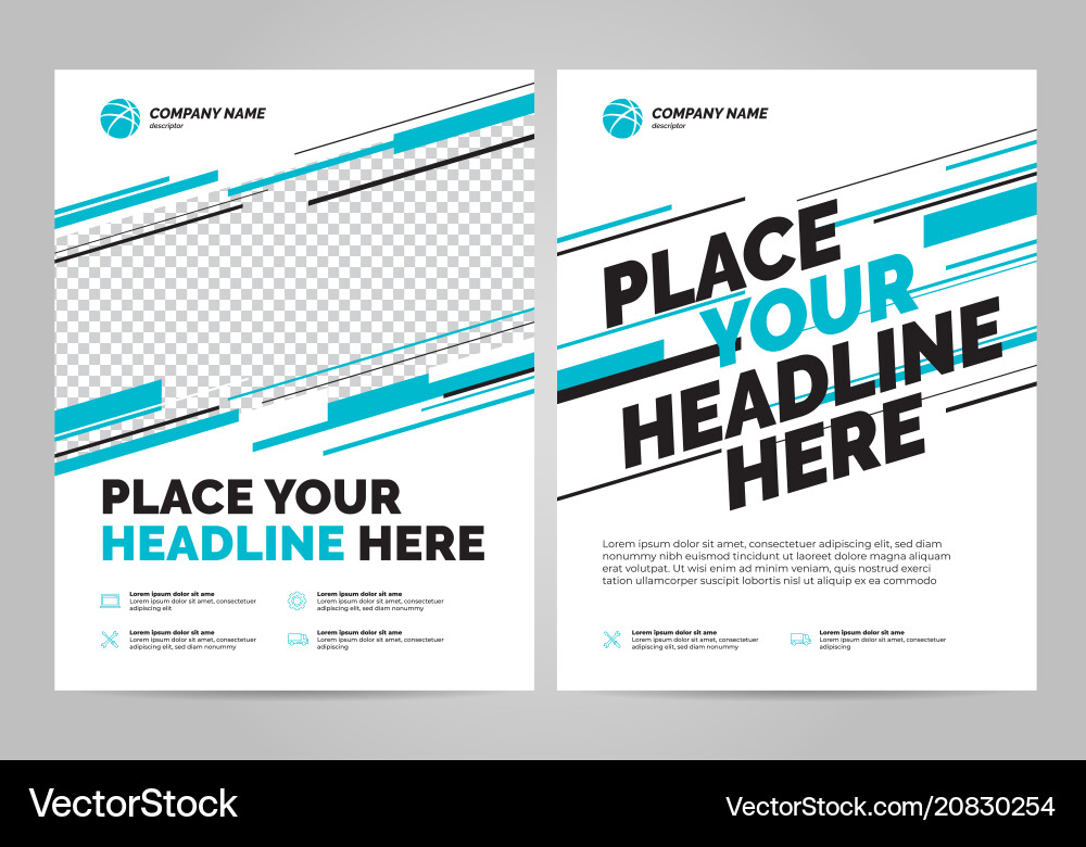 Brochure layout template design Royalty Free Vector Image