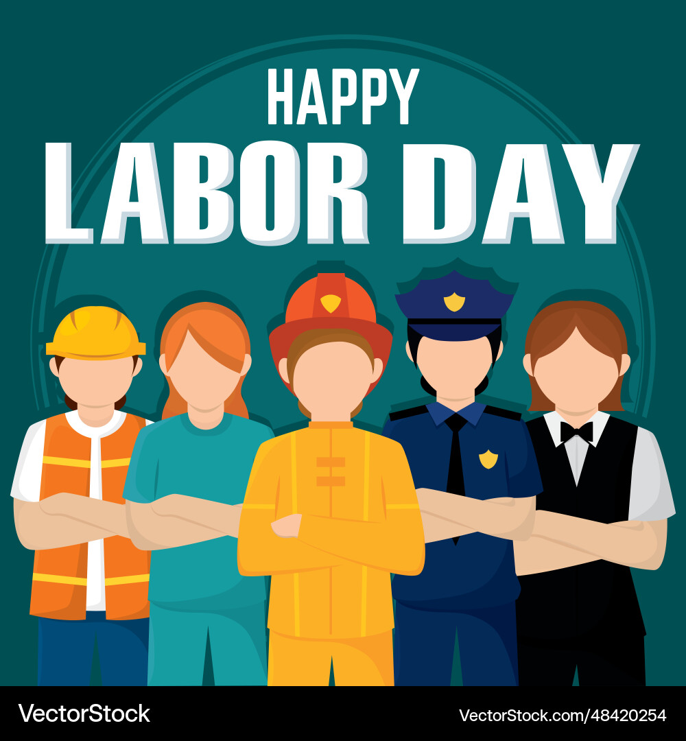 Different abstract characters with jobs Royalty Free Vector