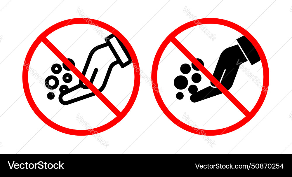 Do not feed the animals sign icon set feeding Vector Image